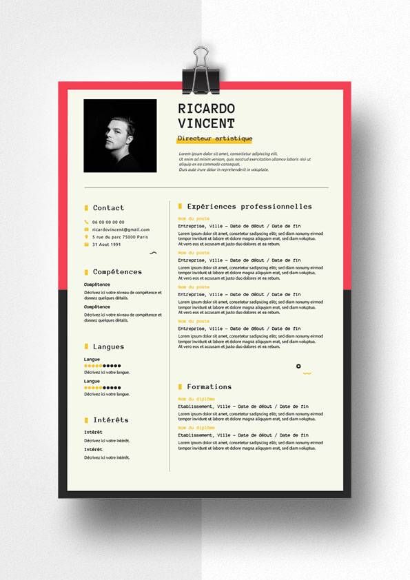 CV Artistique : Guide, Compétences + Exemple (2022) | Fisio