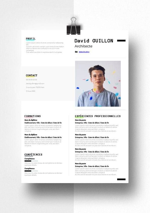 CV Architecte : Guide, Compétences + Exemple (2022) | Fisio